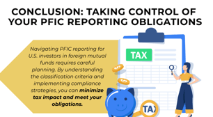 PFIC Reporting for U.S. Investors with Foreign Mutual Funds